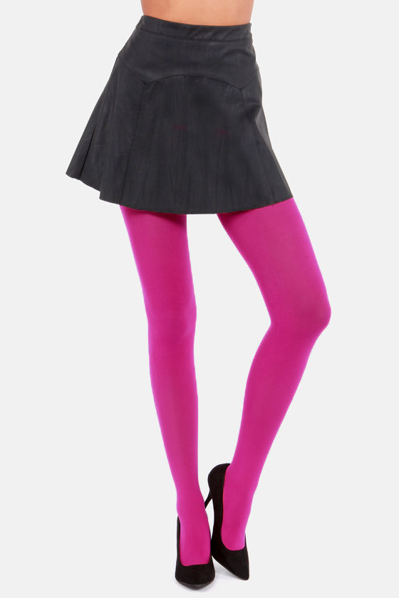 Tabbisocks Tights - Fuchsia Tights - Opaque Tights - Hot Pink Tights ...