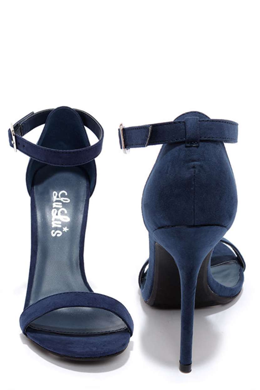 Dark Navy Blue High Heels