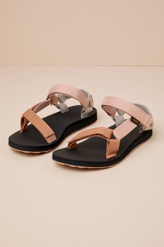 Teva Original Universal - Beige Color Block Sandals - Sandals - Lulus