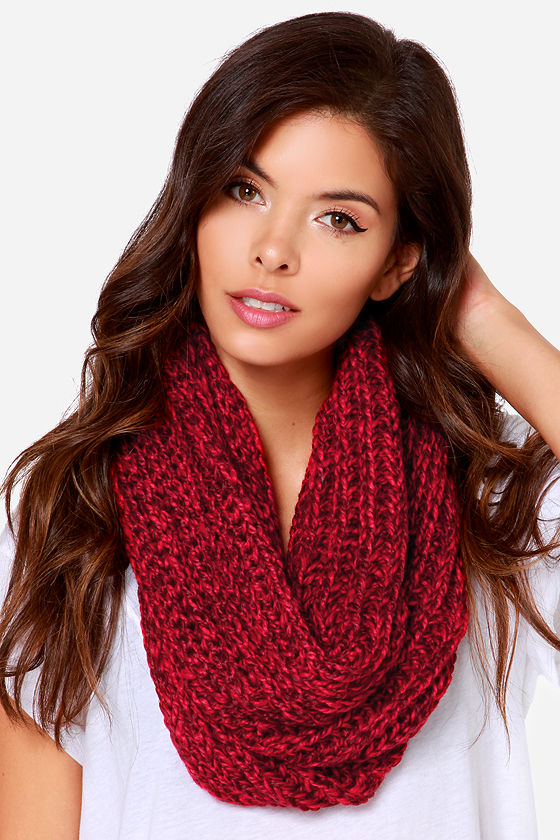 Cute Infinity Scarf - Red Scarf - Neck Warmer - $15.00 - Lulus