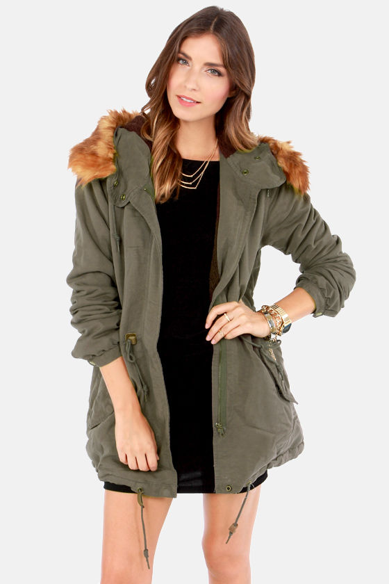 Obey Knights Bridge Parka - Olive Green Parka - Hooded Parka - $154.00 ...
