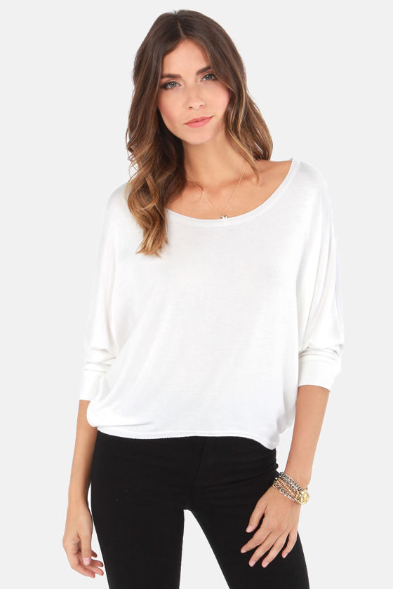 Cute Ivory Top Knit Top 3000 Lulus