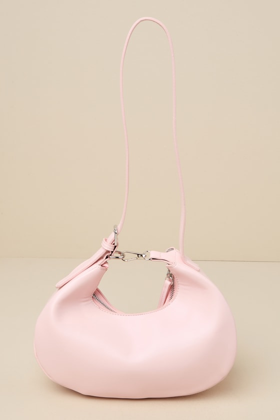 Light Pink Shoulder Bag - Crescent Shoulder Bag - Light Pink Bag - Lulus