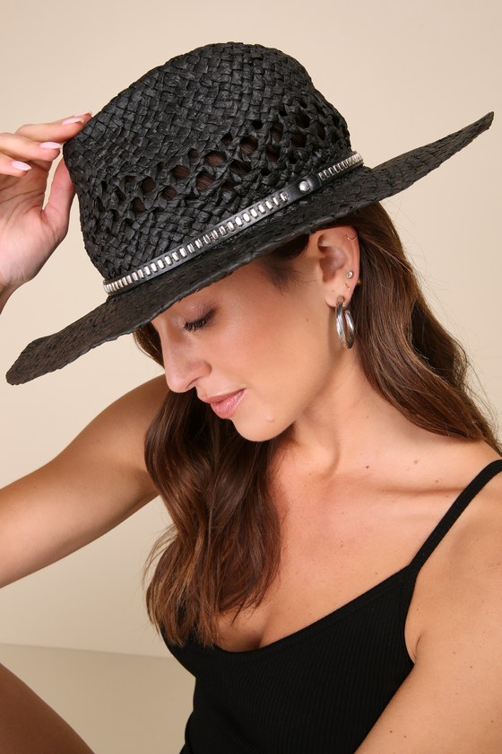 Black Woven Hat - Western Hat - Woven Cowboy Hat - Cowboy Hat - Lulus