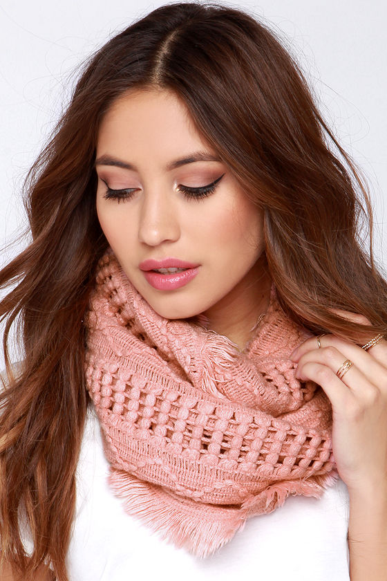 Blush Pink Scarf - Fringe Scarf - $20.00 - Lulus