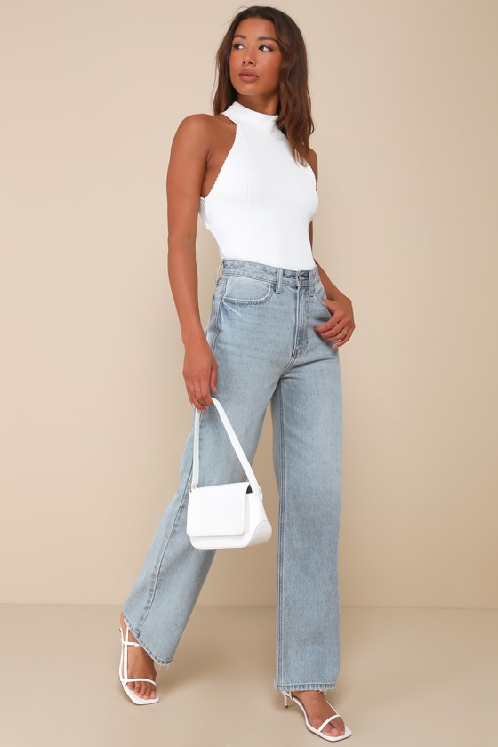 White Textured Bodysuit - White Ribbed Knit Top - Cutout Bodysuit - Lulus