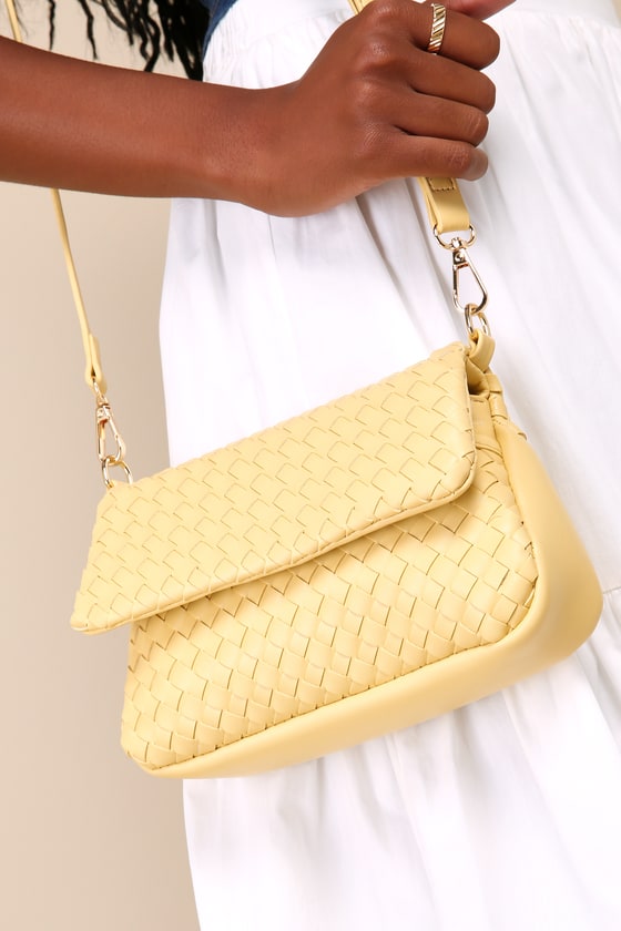 Light Yellow Bag - Woven Handbag - Woven Purse - Cute Purse - Lulus
