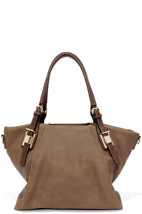 Chic Taupe Handbag - Brown Purse - Winged Purse - $55.00 - Lulus