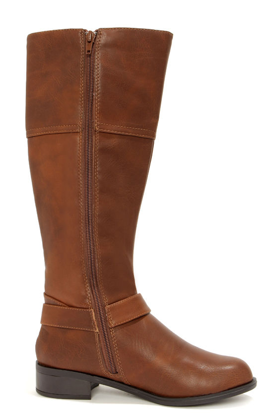 Cute Tan Boots - Knee High Boots - Riding Boots - Brown Boots - $48.00