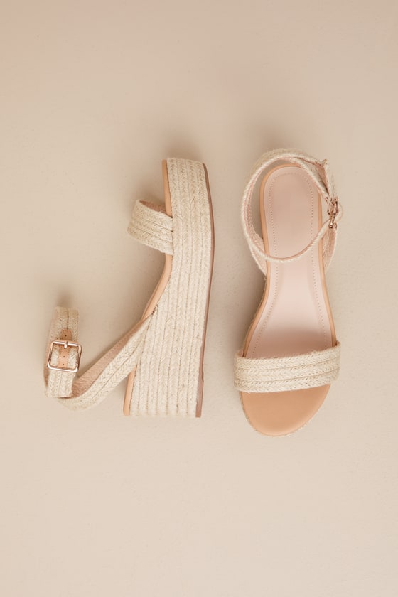 Natural Raffia Sandals Platform Wedge Sandals Woven Sandals Lulus