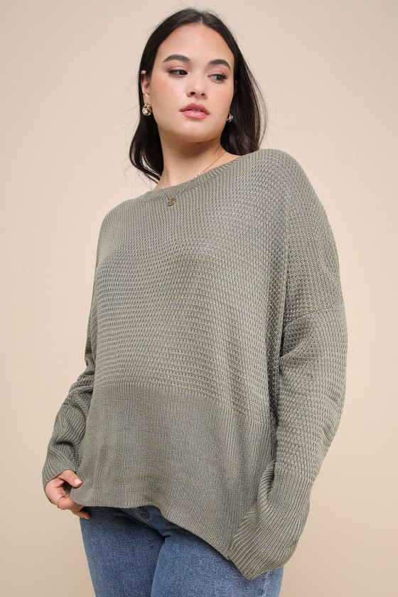 Sage Green Sweater - Backless Sweater - Cross Back Sweater - Lulus