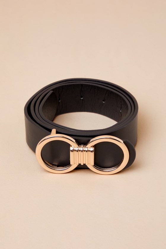 Black Double Buckle Belt - Horse Bit Belt - Women's Belt - Belt - Lulus