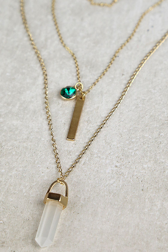 Pretty Gold Necklace - Chain Necklace - Layered Necklace - $14.00