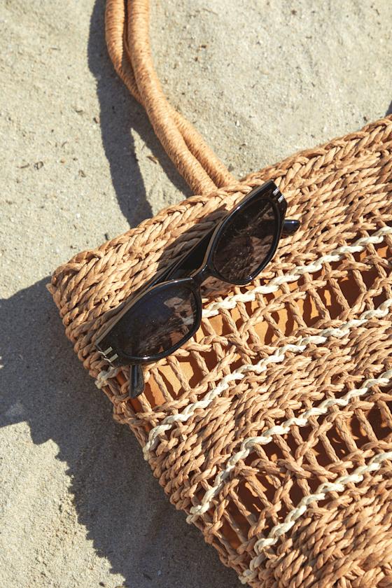 Black Angular Sunglasses Mini Oval Sunglasses Sunglasses Lulus
