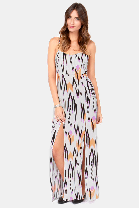 Volcom Go Getter Dress - Light Grey Dress - Maxi Dress - $55.00 - Lulus
