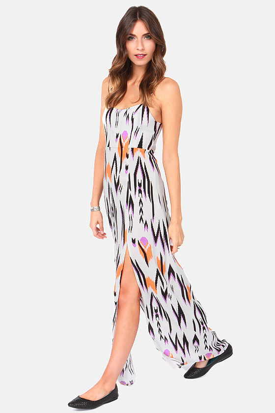 Volcom Go Getter Dress - Light Grey Dress - Maxi Dress - $55.00 - Lulus