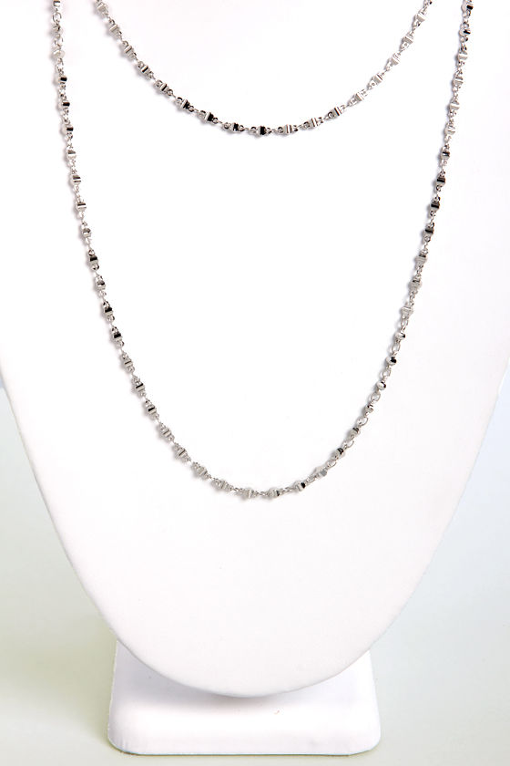 Pretty Silver Necklace - Chain Necklace - $18.00