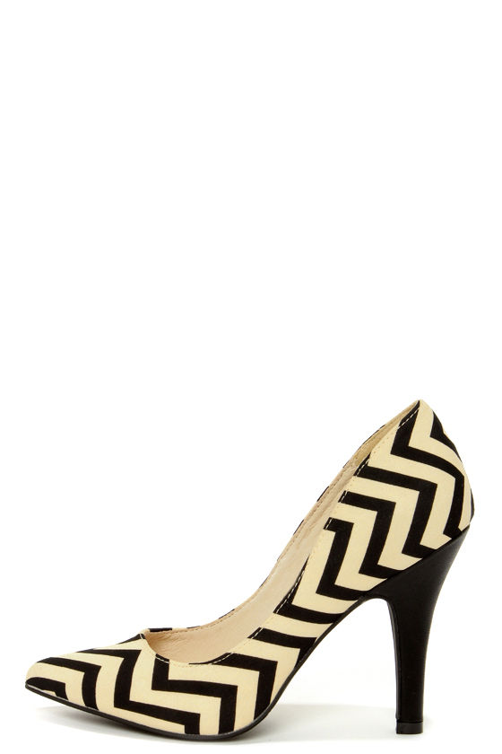 Cute Chevron Print Heels - Chevron Shoes - High Heels - $53.00 - Lulus