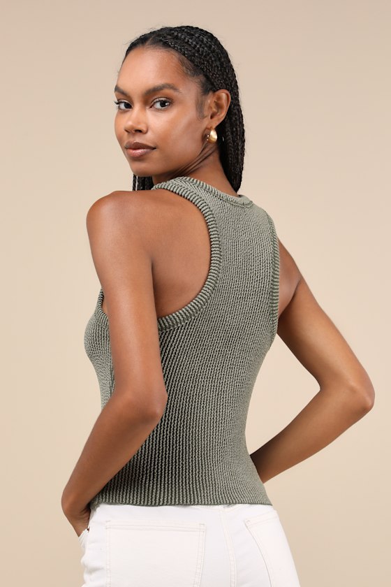 Forest Green Tank Top - Ribbed Tank Top - Tank Top - Rib Tank - Lulus