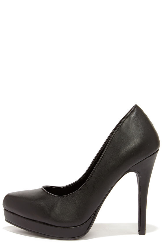 Sexy Black Pumps - Pointed Pumps - Platform Pumps - $26.00 - Lulus