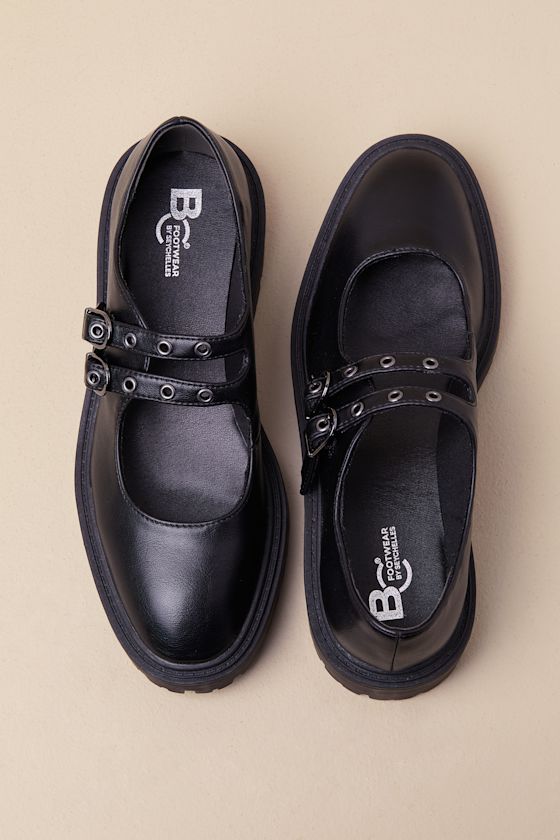BC Footwear Seek and Destroy Black - Strappy Mary Janes - Shoes - Lulus