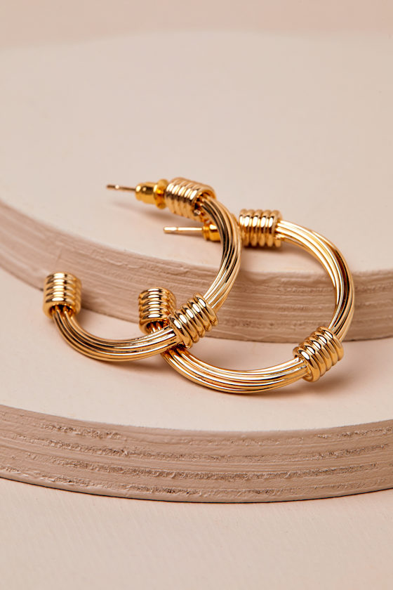 14KT Gold Hoop Earrings - Wire Hoop Earrings - Hoops - Wire Hoops - Lulus