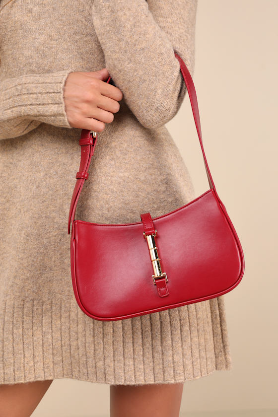 Red Shoulder Bag - Red Handbag - Red Purse - Red Bag - Purse - Lulus
