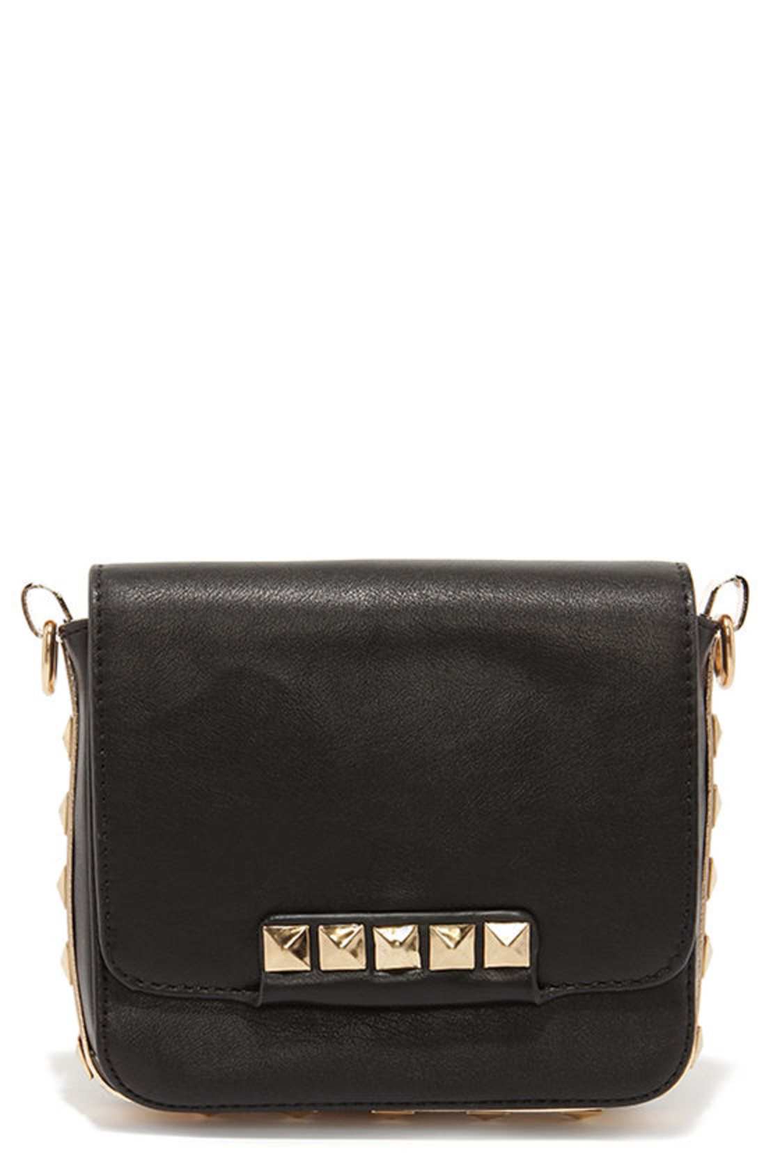 Cute Black Purse - Crossbody Purse - Studded Black Purse - $32.00 - Lulus