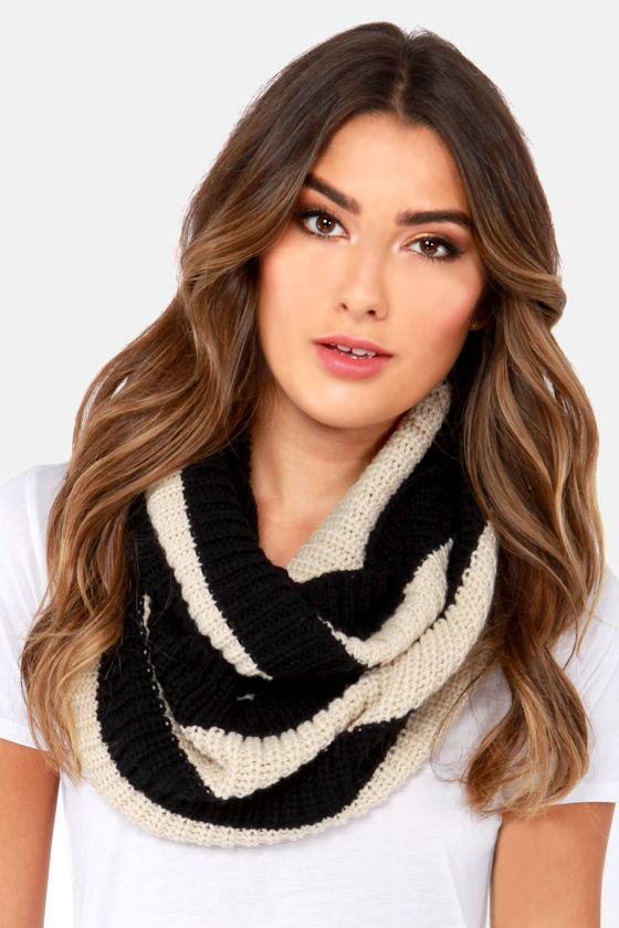 Cute Striped Scarf - Knit Scarf - Infinity Scarf - Circle Scarf - $14. ...