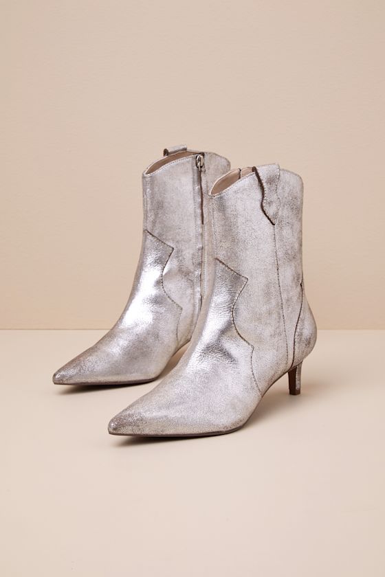 Seychelles Dallas Boots - Pewter Booties - Distressed Suede Boots - Lulus