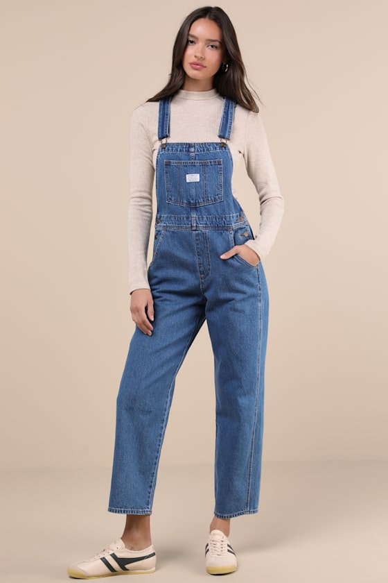 Levi's Vintage Overalls - Medium Blue Overalls - Vintage Overalls - Lulus