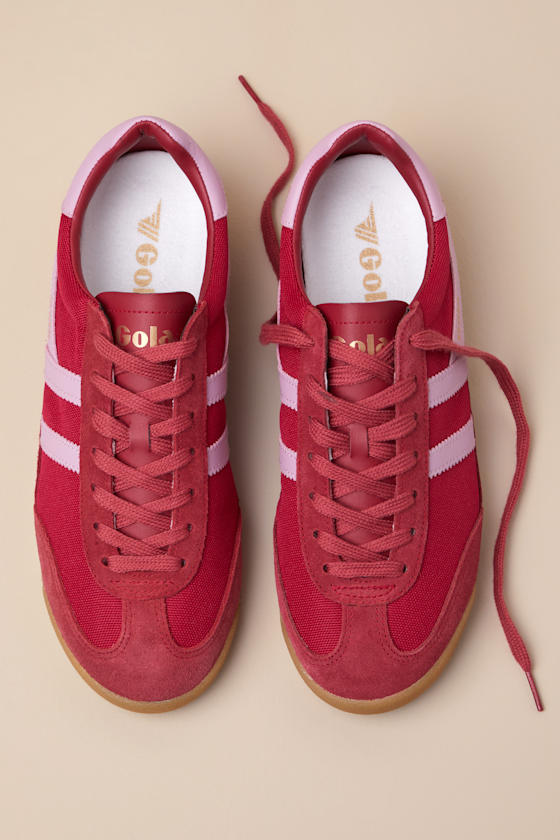 Gola Tornado Deep Red/Candy - Color Block Sneakers - Sneakers - Lulus