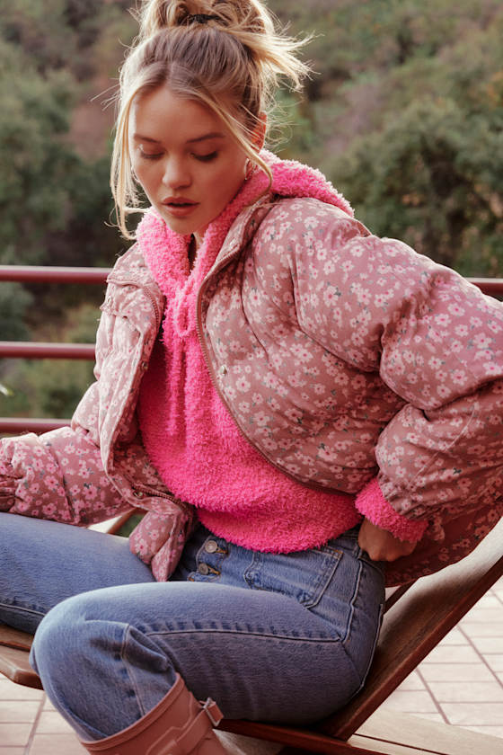 Hot Pink Hoodie - Fuzzy Hooded Sweater - Drawstring Hoodie - Lulus