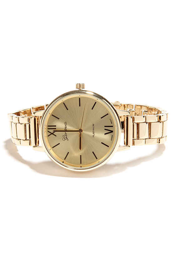 Chic Gold Watch - Round Face Watch - Women's Watch - $22.00 - Lulus