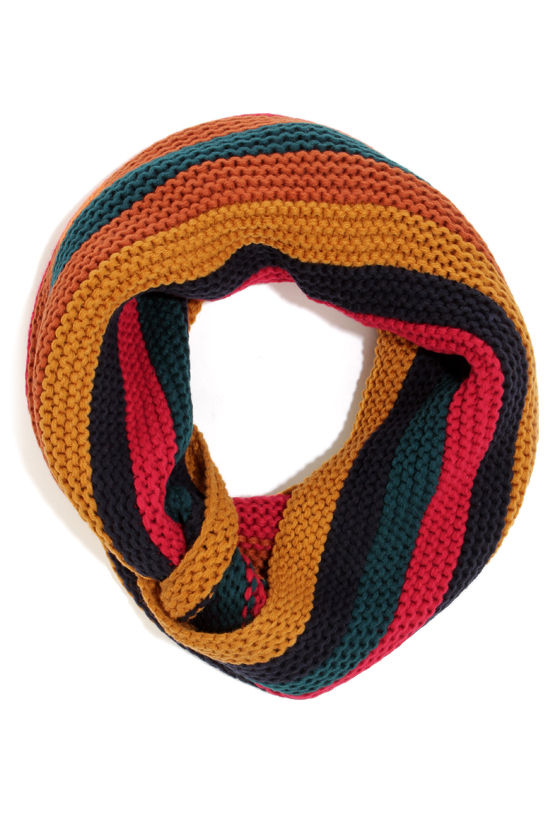 Cute Striped Scarf - Infinity Scarf - Circle Scarf - Cowl - $20.00 - Lulus