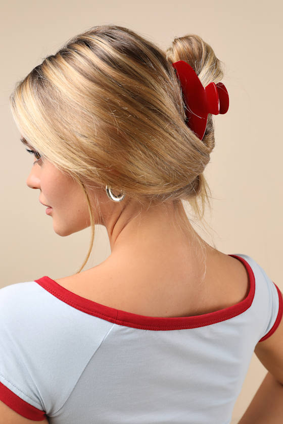 Red Claw Clip - Hair Clip - Red Hair Clip - Chic Claw Hair Clip - Lulus