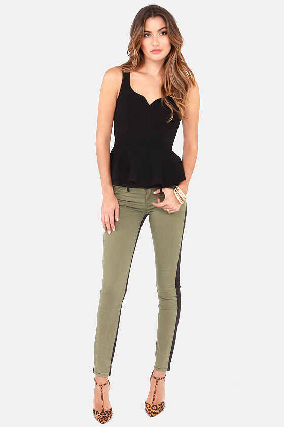 Cute Black Top - Peplum Top - Sleeveless Top - $31.00