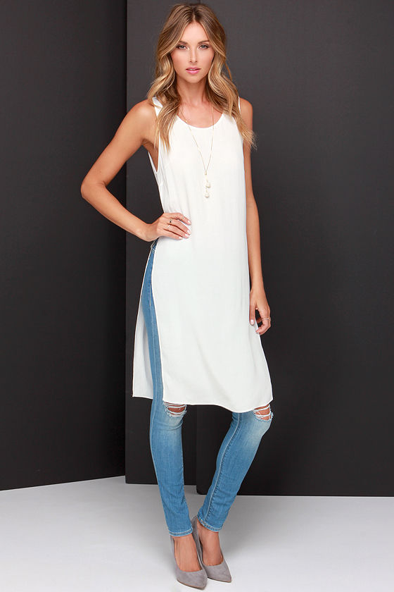 Chic Maxi Top - Ivory Top - Sleeveless Top - Oversized Top - $36.00 - Lulus