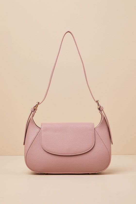 Mauve Pink Handbag - Vegan Leather Shoulder Bag - Shoulder Bag - Lulus