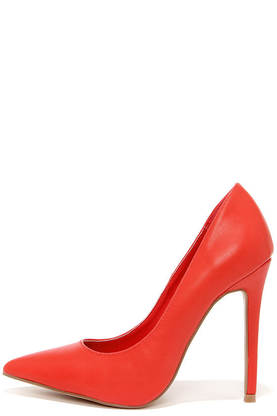Pretty Red Pumps - Pointed Pumps - Red Heels - $34.00 - Lulus