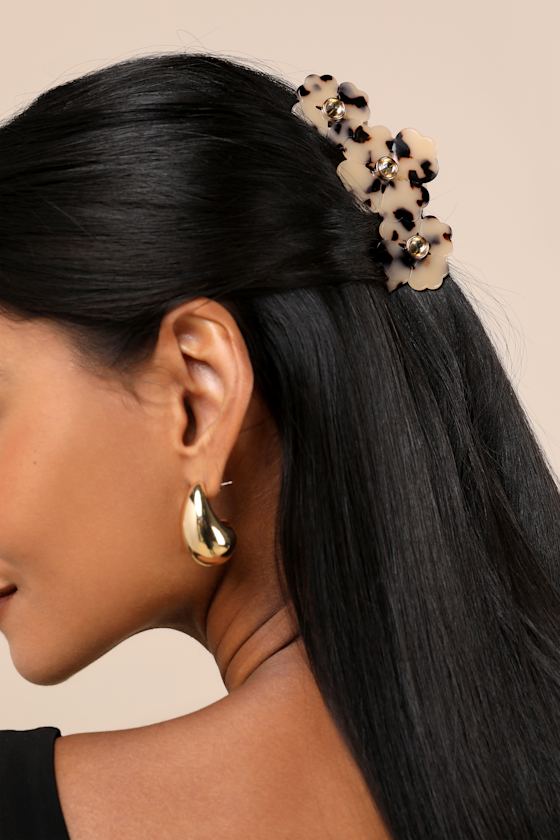 Multi Hair Claw Clip Set - Marbled Hair Clip - Leopard Claw Clip - Lulus