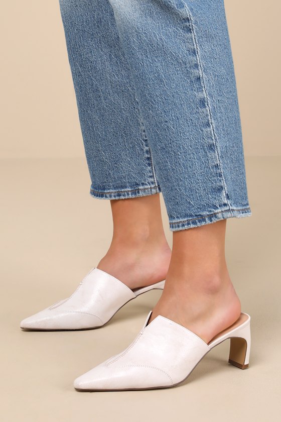 Coconuts by Matisse Crawford - White Mule Pumps - Slide Mules - Lulus