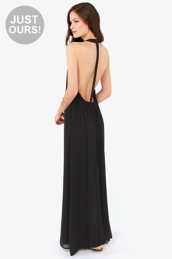 Sexy Black Dress - Maxi Dress - T Back Dress - $47.00 - Lulus
