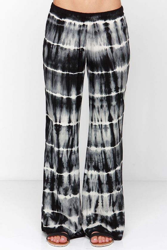 Billabong Midnight Hour Black Tie Dye Pants