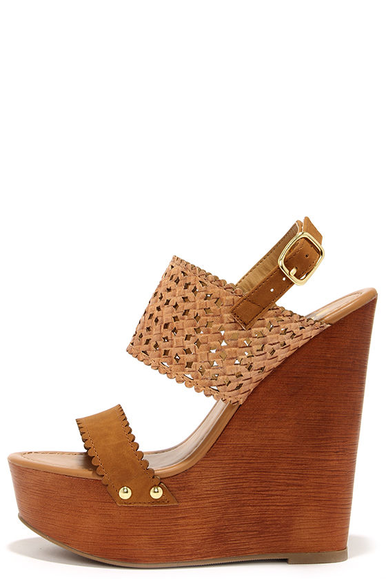 Cute Tan Wedges - Wedge Sandals - Platform Wedges - $31.00 - Lulus