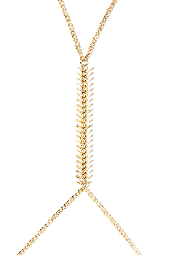 Cool Gold Body Harness - Gold Body Necklace - $15.00 - Lulus