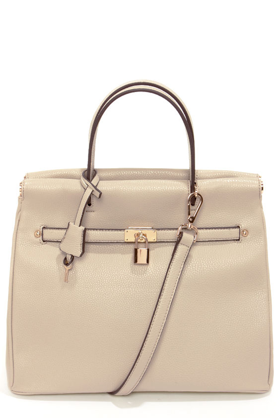 Cute Taupe Purse - Vegan Leather Purse - Taupe Handbag - $49.00 - Lulus