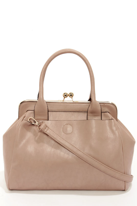 Cute Taupe Handbag - Taupe Purse - Vegan Purse - $49.00 - Lulus