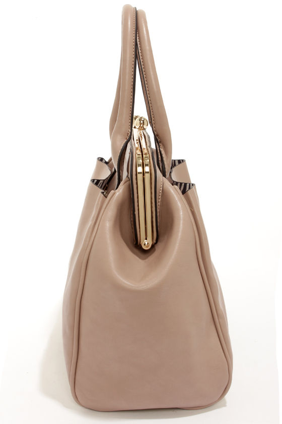 Cute Taupe Handbag - Taupe Purse - Vegan Purse - $49.00 - Lulus