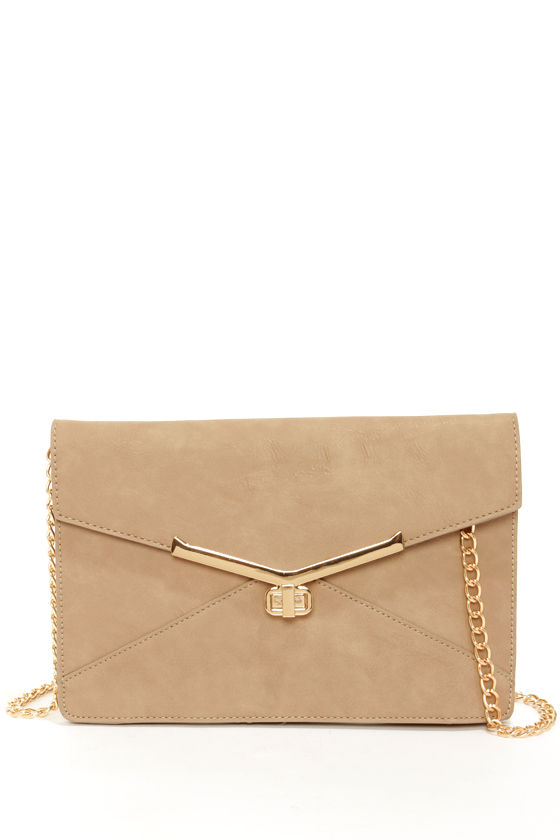 Cute Beige Clutch - Envelope Clutch - Vegan Clutch - $43.00 - Lulus